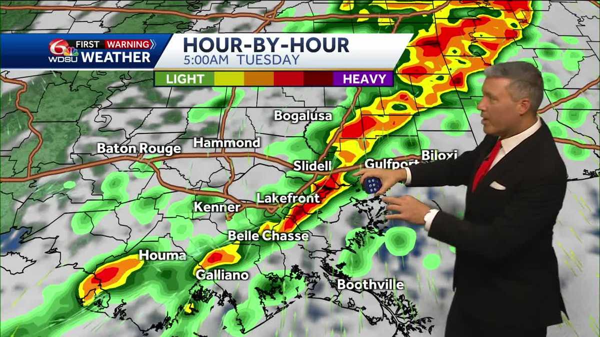 New Orleans overnight severe weather threat