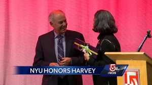 NYU honors WCVB Chief Meteorologist Harvey Leonard