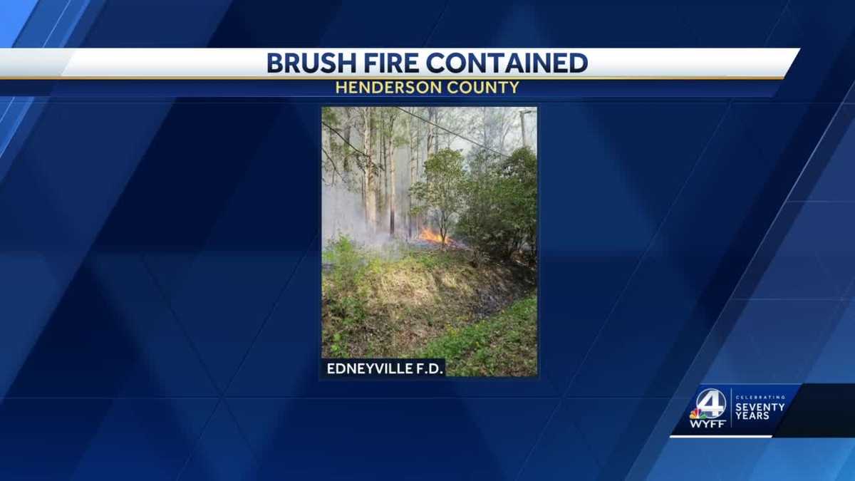 North Carolina: Brush fire contained in Hendersonville