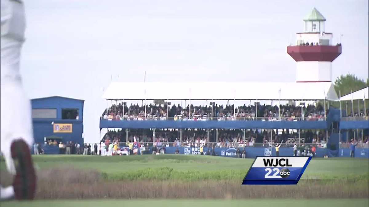 Volunteers preparing for RBC Heritage Golf Tournament