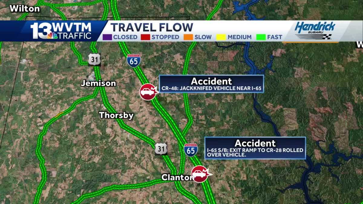 Traffic advisory for Monday morning