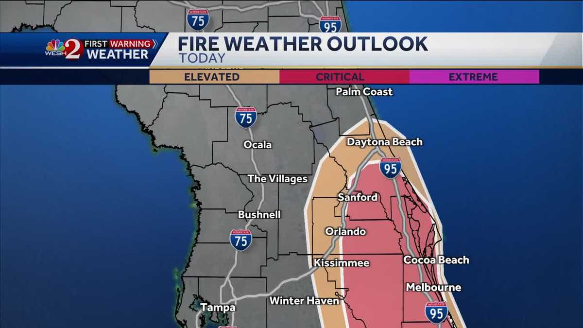 Red Flag Warning issued over fire danger in Central Florida on Thursday
