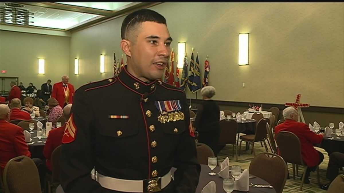 Local marine honored for selfless bravery