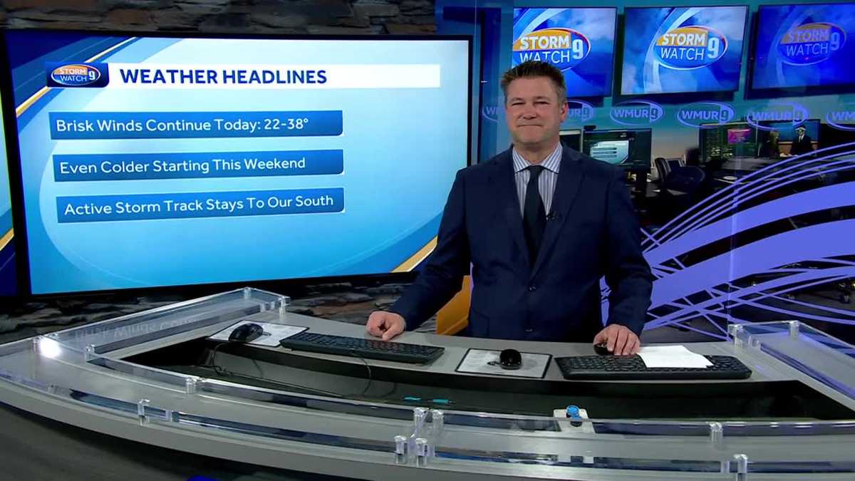 NH forecast video: Brisk winds continue