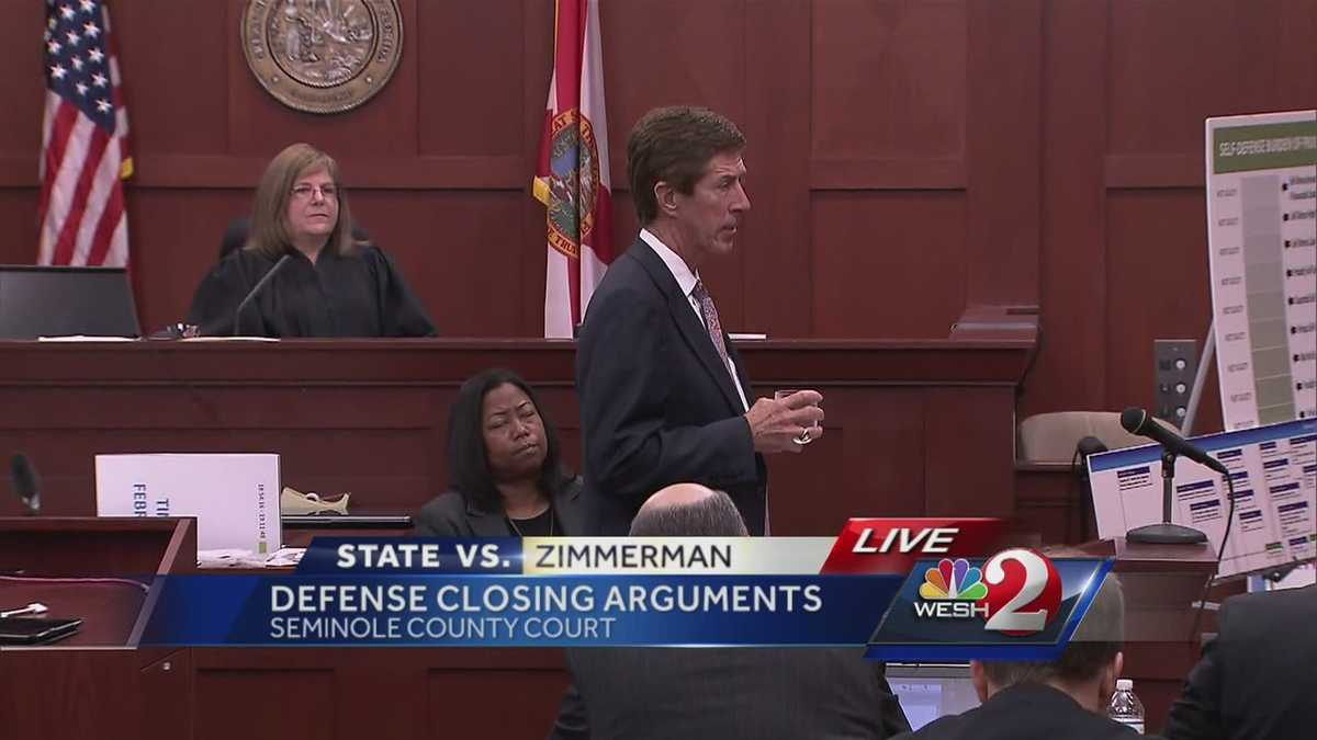 Part 1 Defenses Closing Argument In Zimmerman Trial