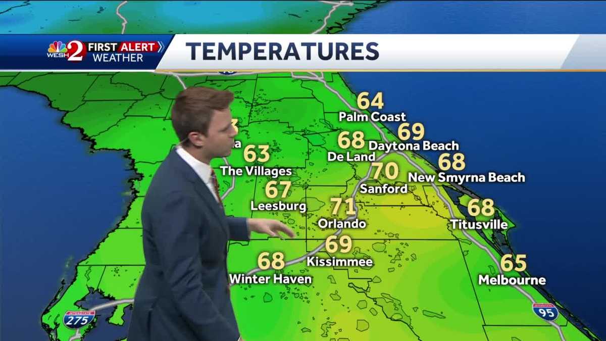 Warm, tracking showers Thursday afternoon