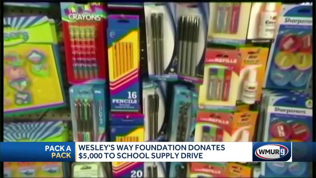 Donation helps kick off WMUR's Pack a Pack drive