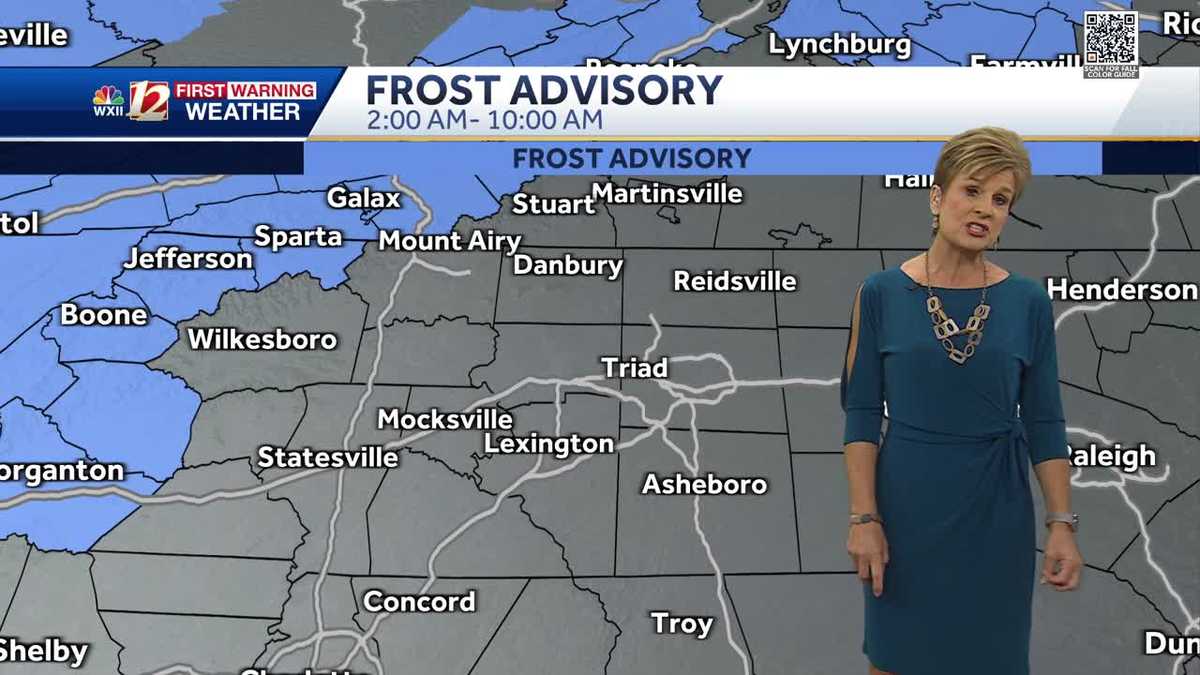WATCH: Frost advisory for mountains, patchy frost in Triad