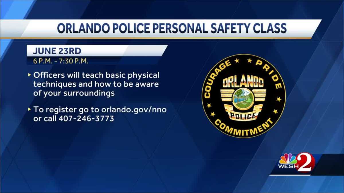 Registration is open for Orlando Police Department's free personal ...