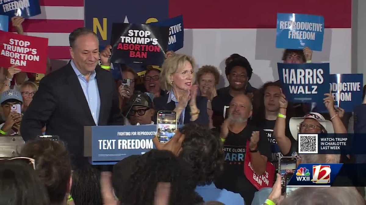 North Carolina: Doug Emhoff and Gwen Walz make campaign stop