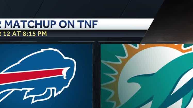 Miami Dolphins host Buffalo Bills in Week 2 on Thursday Night Football