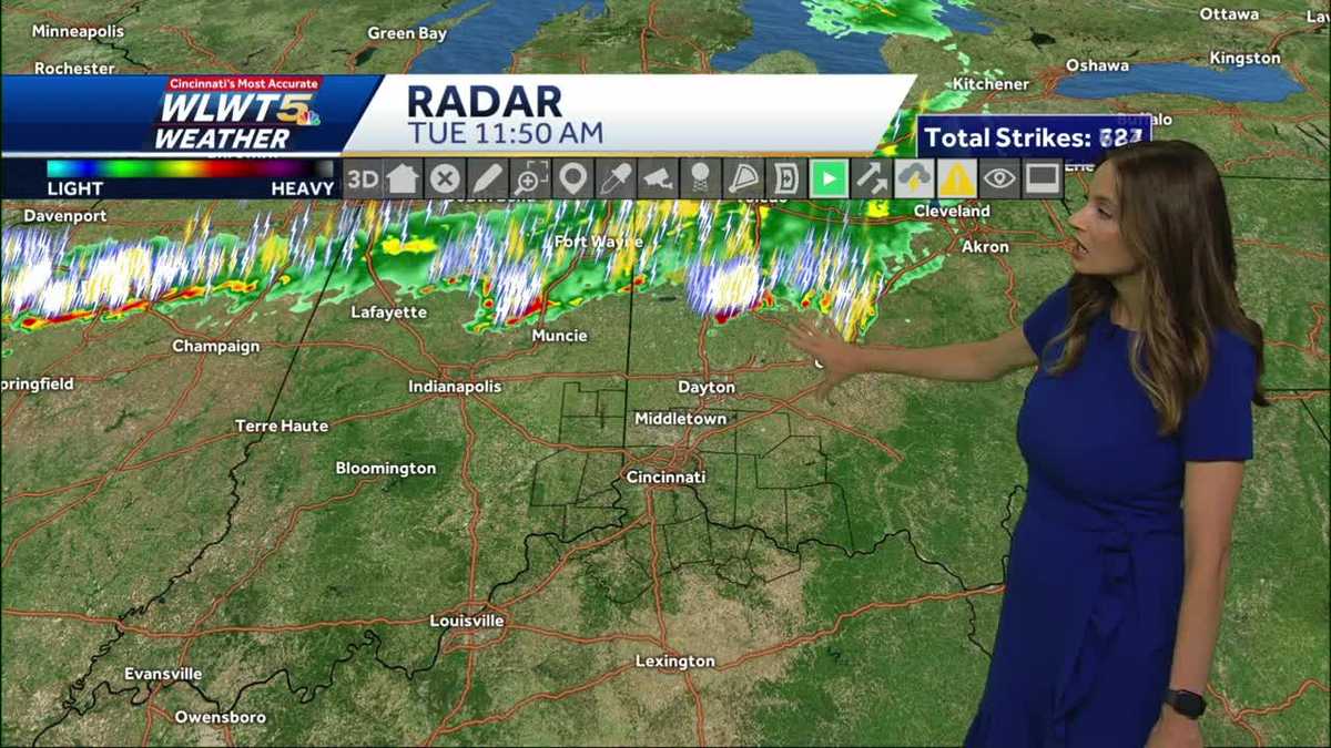 Tracking afternoon thunderstorms