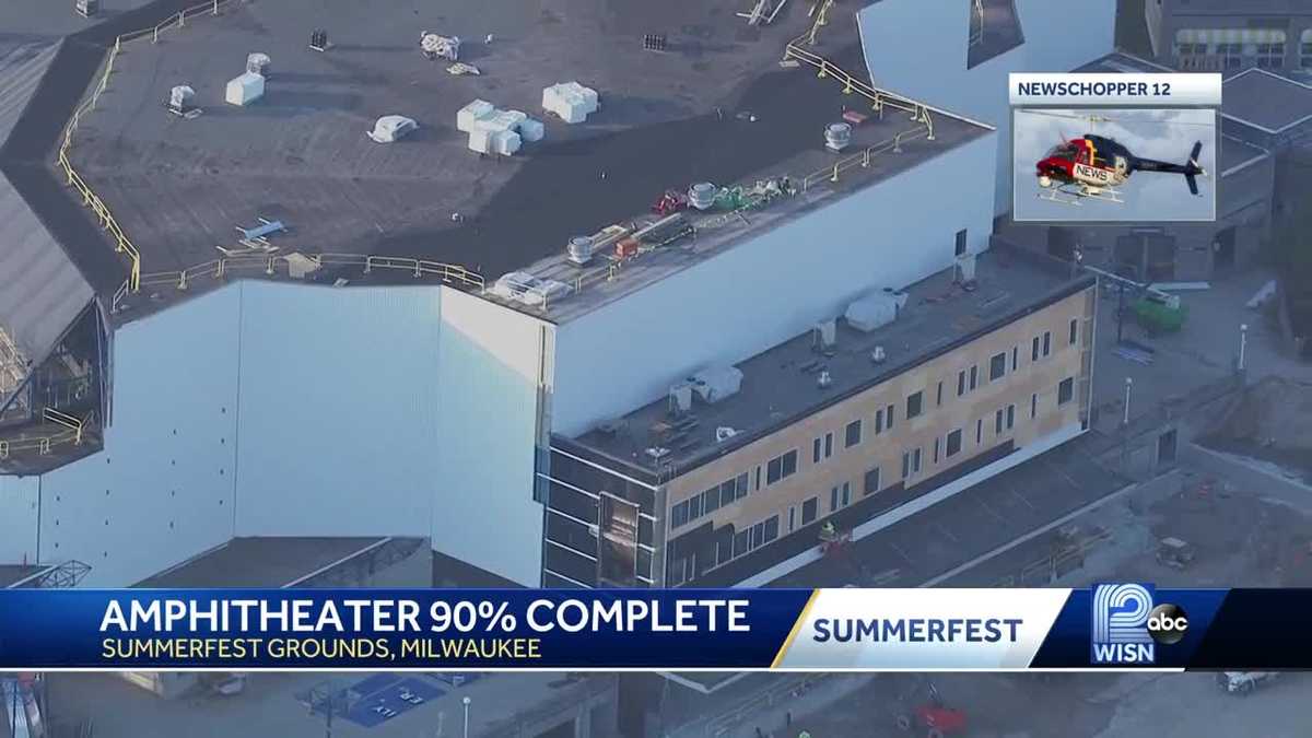 American Family Insurance Amphitheater on Summerfest grounds now 90% ...