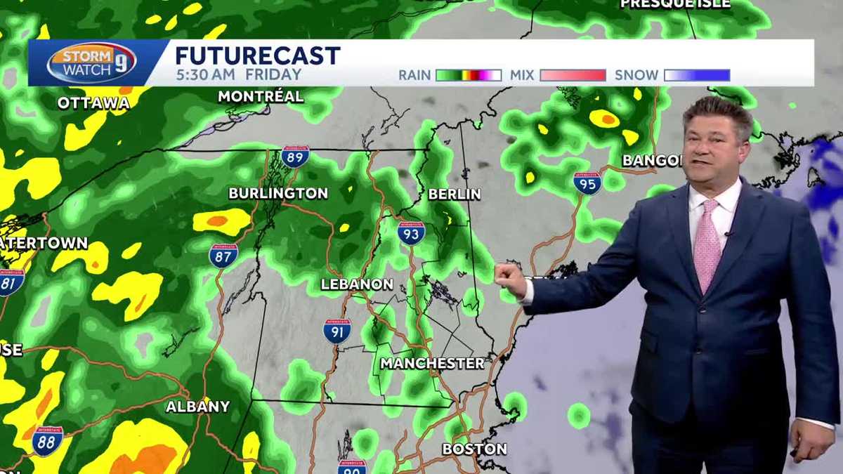 NH forecast video: Milder air moves in with rain later this week