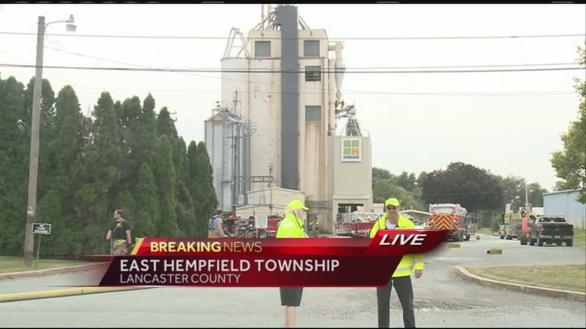 Crews on scene of feed mill fire