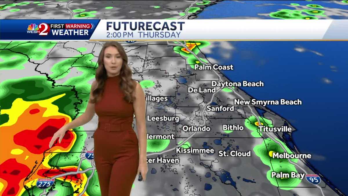 Showers, storms in forecast Thursday