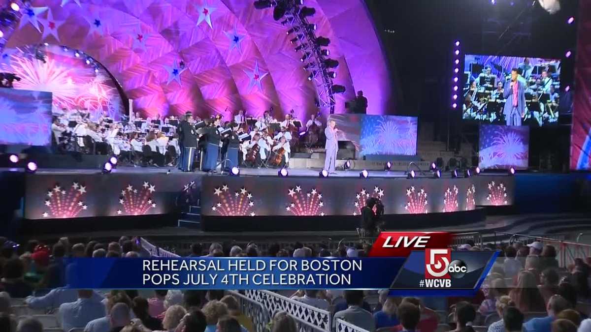 Rehearsal held for Boston Pops July 4th celebration