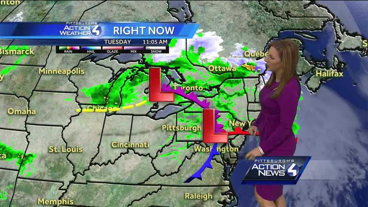 Tuesday weather forecast at noon