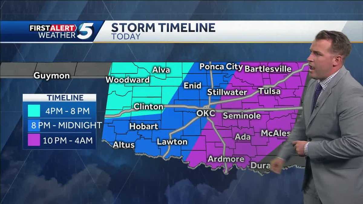 TIMELINE: Severe weather threat returns Monday
