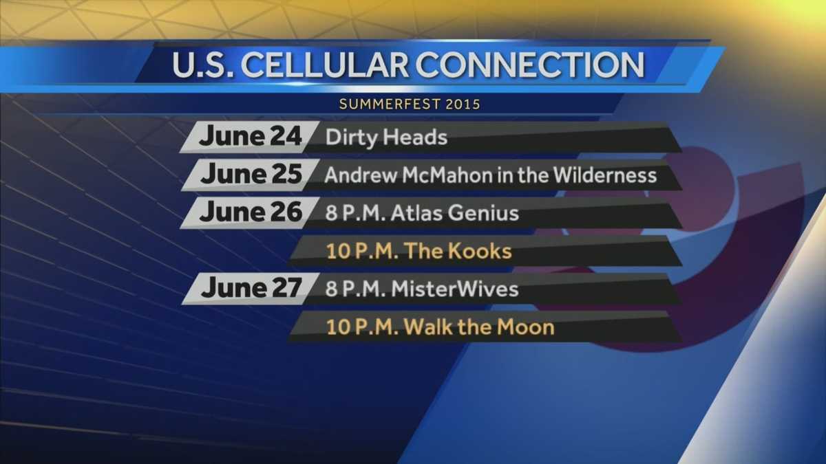 Summerfest acts announced for U.S. Cellular Stage