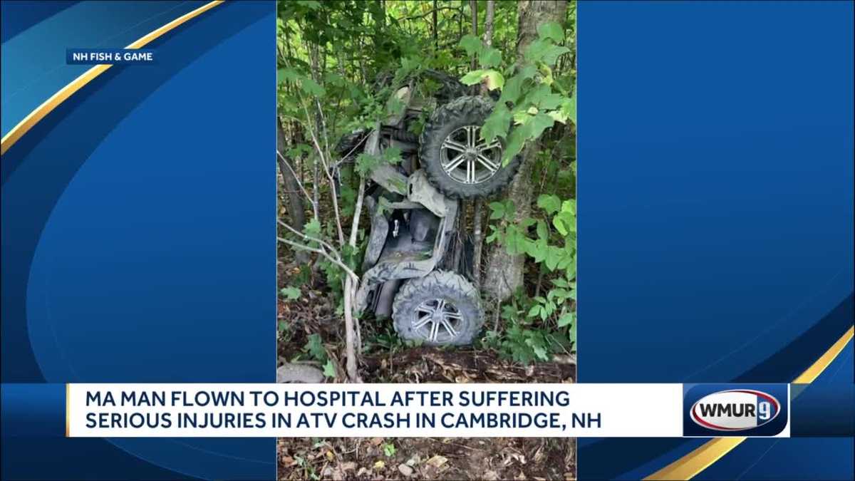 Man pinned under ATV after crash in Cambridge, New Hampshire