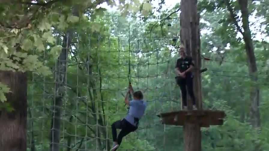 You can zip through the treetops at Zipline Kingdom