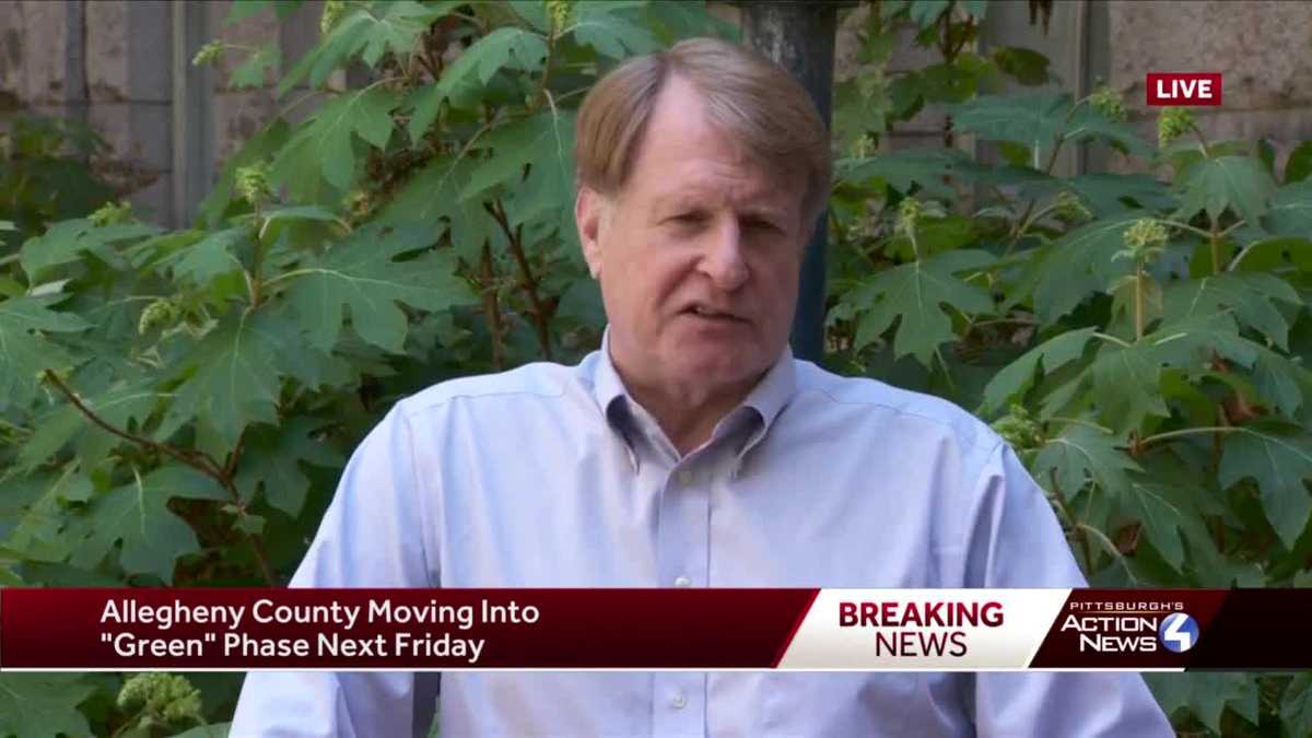 Allegheny County executive reacts to county moving to 'green phase' of ...