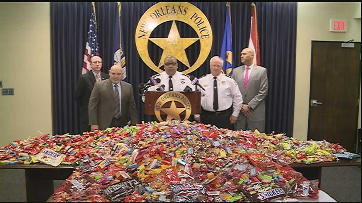 NOPD is prepared for the busy upcoming Halloween weekend ... with CANDY!
