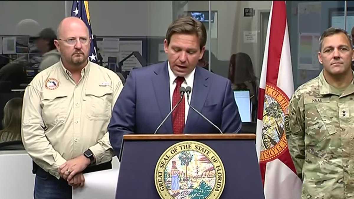 DeSantis speaks on storm preparations for Nicole