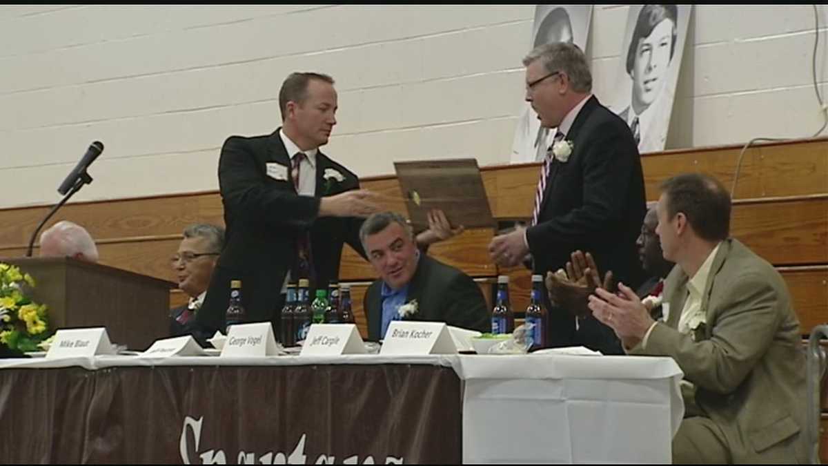 George Vogel honored with Good Fellowship award at Roger Bacon