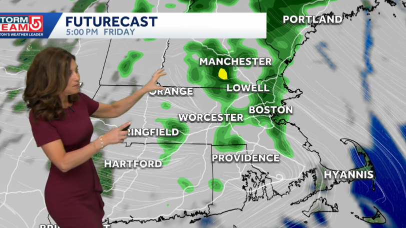 Video: Cool day in Mass. with evening rain