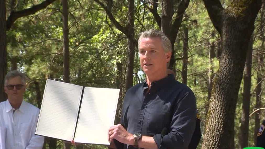 Gov. Newsom urges President Trump to 'Make America Rake Again'