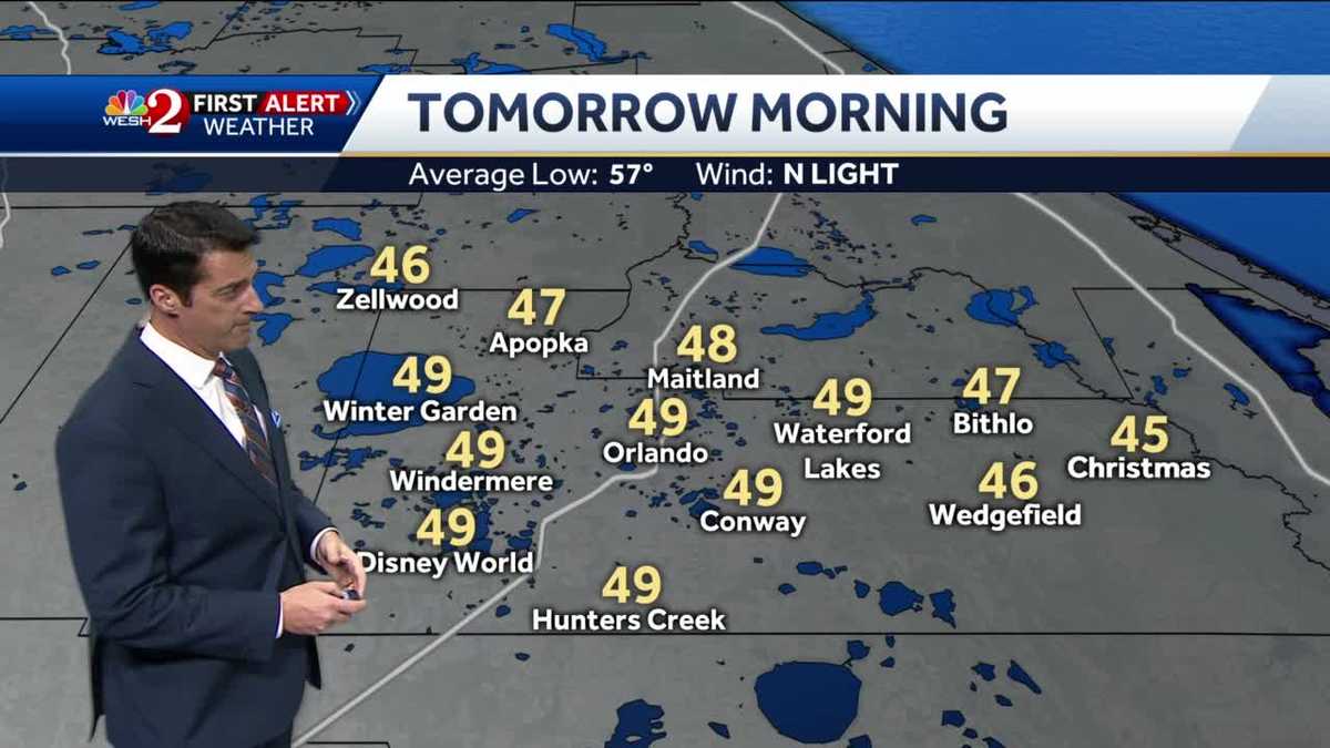 Cool Tuesday morning in Central Florida