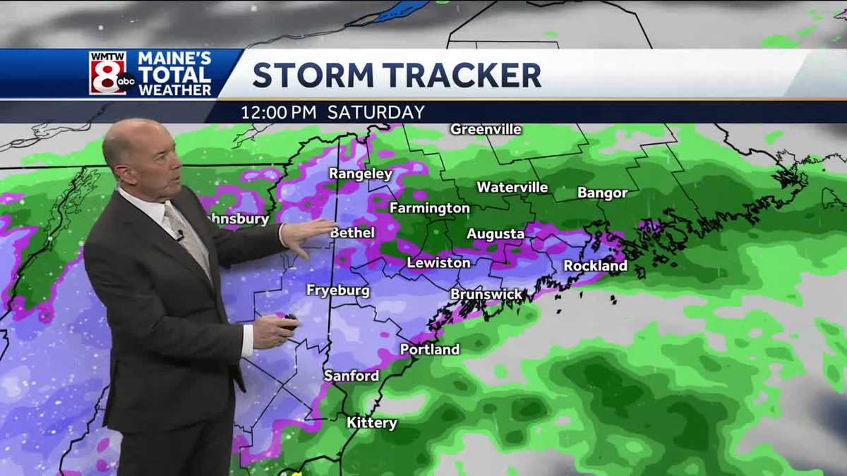 A messy mix of snow and rain this weekend