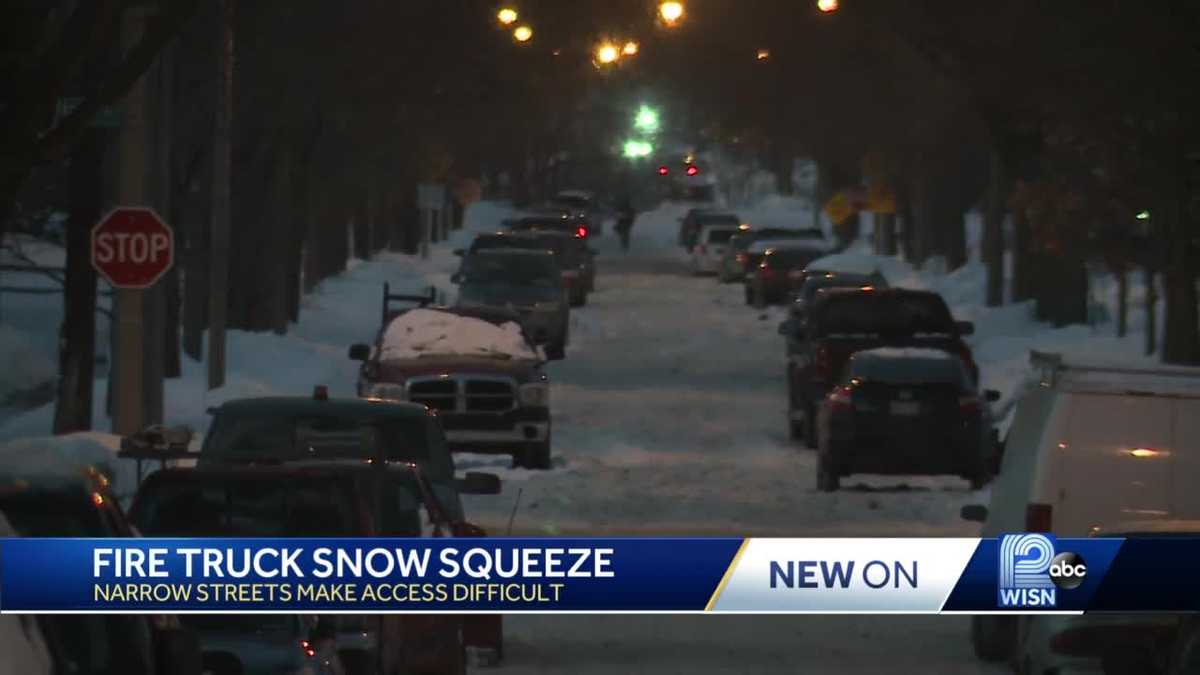 Snowy narrow streets slow firefighters from responding to emergencies