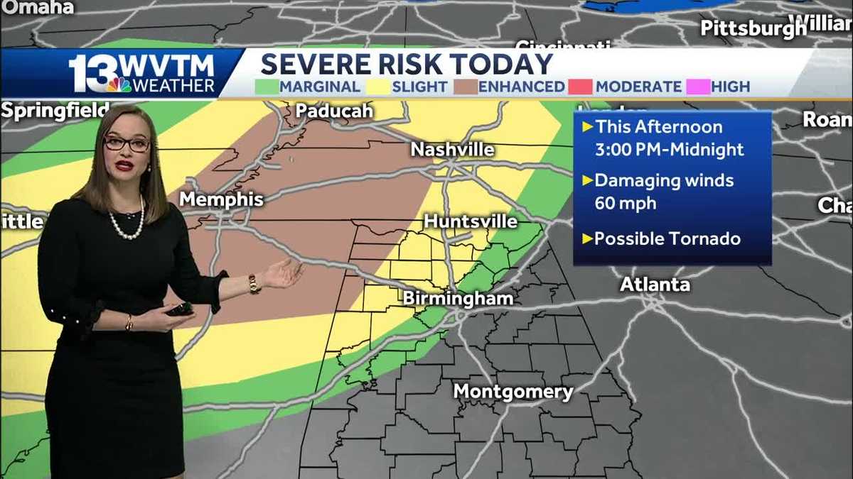 Weekend storms coming to Alabama