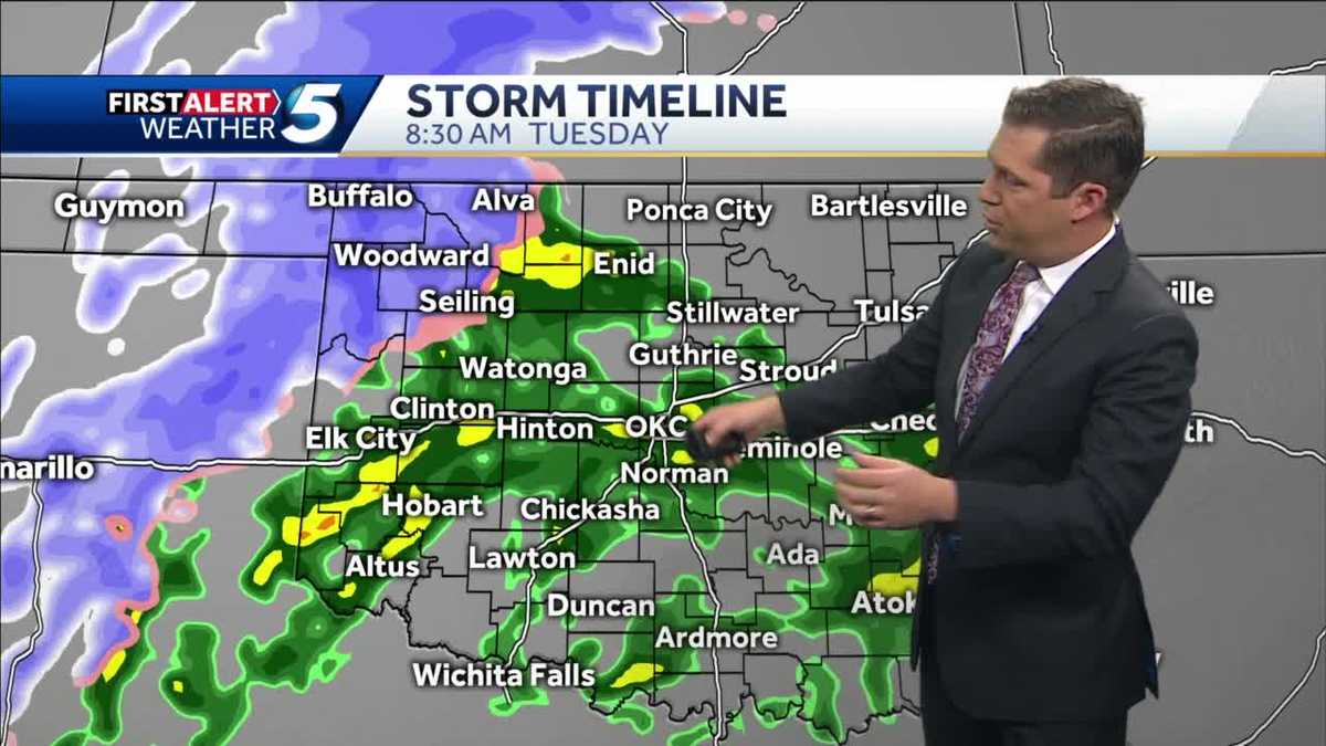 Snow Timeline for Tomorrow