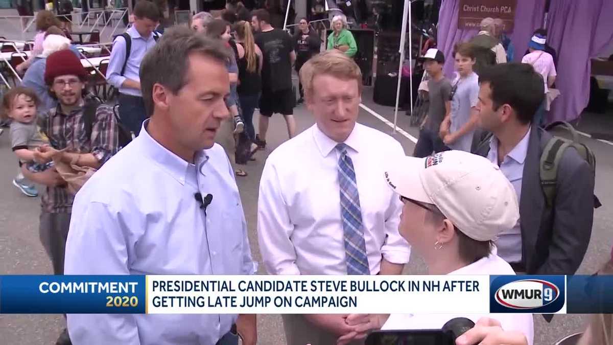 Bullock campaigns in NH