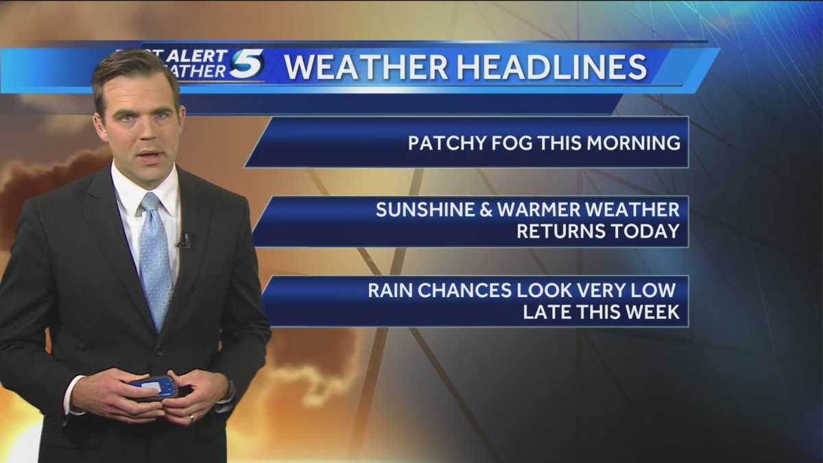 Forecast: A warmer day today