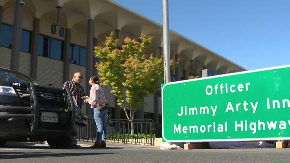 Fallen Stockton officer remembered with new highway signs