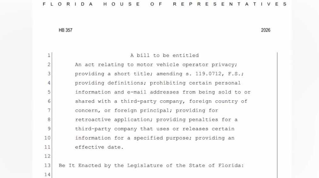 New bill aims to stop Florida DMV from selling drivers’ personal ...
