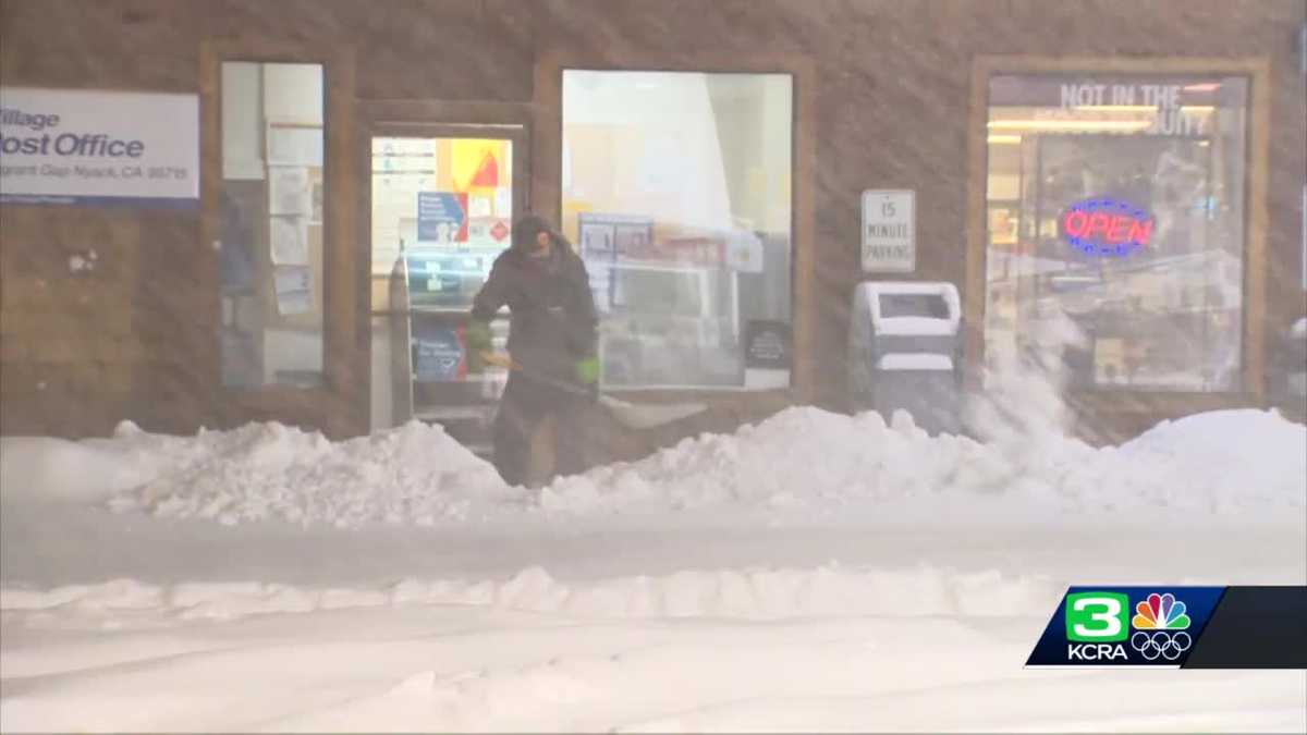 Take a look at the fresh snow falling in the Sierra