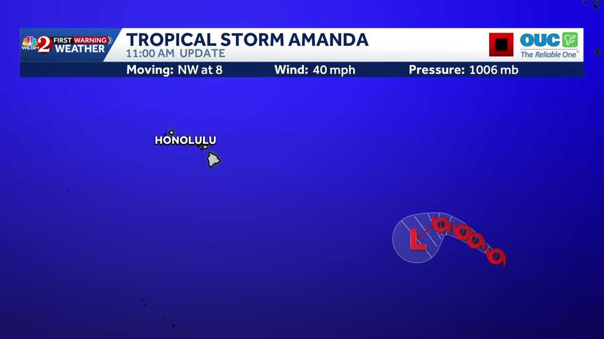 Tropical Storm Amanda is the 1st of the Pacific hurricane season