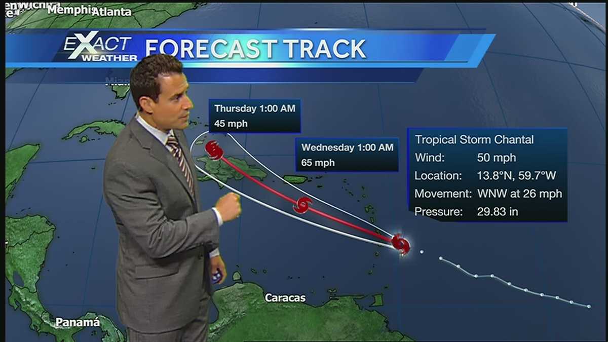 Tracking Chantal: July 9 Morning Tropical Weather Update