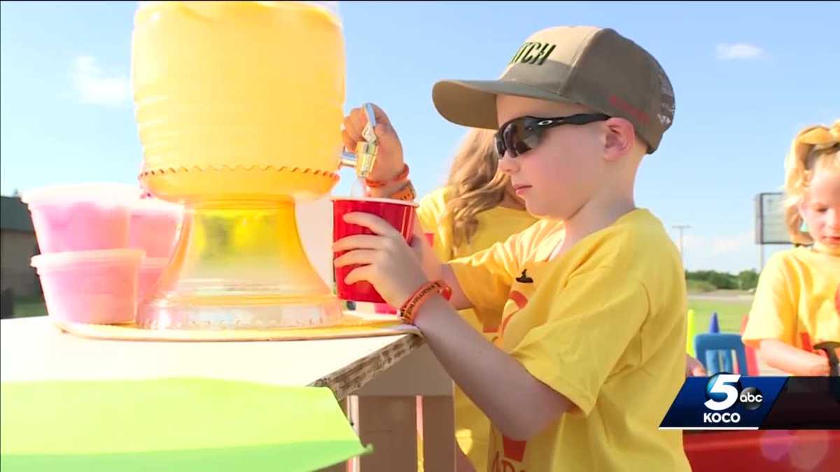 Oklahoma children create lemonade stand to help 7-year-old friend ...