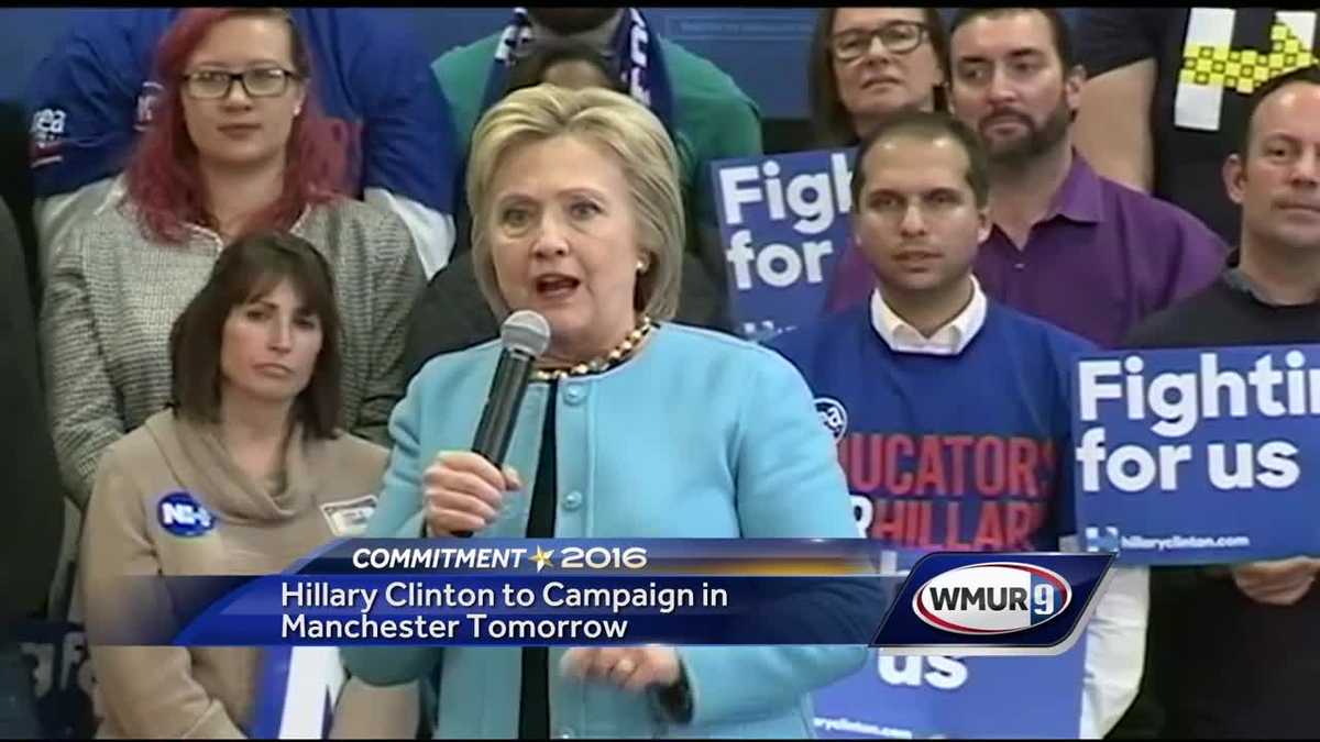 Hillary Clinton to visit NH Monday