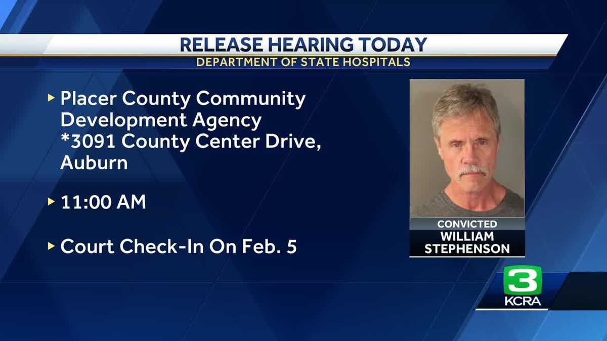 Release hearing planned for sexually violent predator William Stephenson