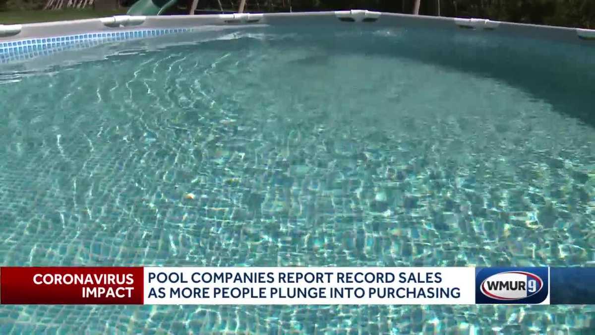Record sales of swimming pools reported