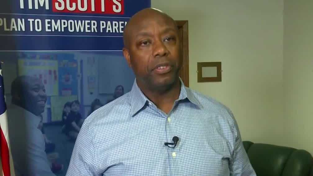 Tim Scott discusses campaign strategy during stop in Oskaloosa