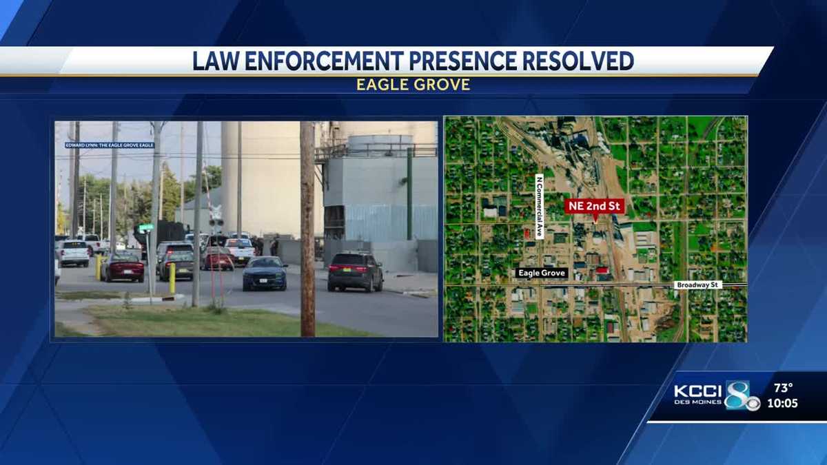 Law enforcement presence resolved in Eagle Grove